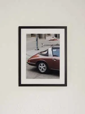 SONIC EDITIONS Framed 2026 Porsche 911 Targa Print, 40" X 50