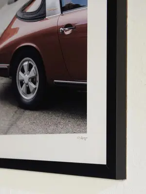 SONIC EDITIONS Framed 2026 Porsche 911 Targa Print, 40" X 50&quot