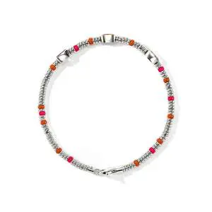 JOHNHARDY Heishi Gem Bracelet With Citrine And Rhodolite