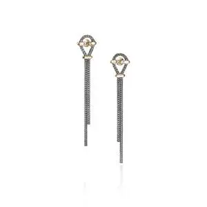 JOHNHARDY Icon Drop Earrings, Gold Orange Citrine