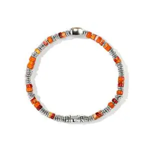 JOHNHARDY Heishi Gem Bracelet With Orange Citrine