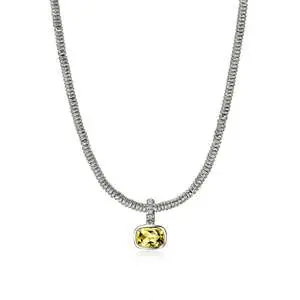 JOHNHARDY Heishi Gem Charm Lemon Quartz, Diamonds