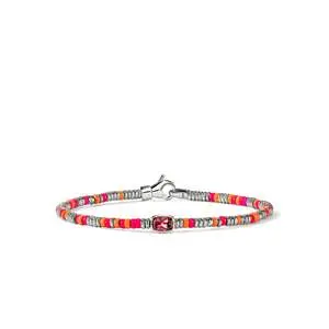 JOHNHARDY Heishi Gem Bracelet Rhodolite, 2.5mm - Sterling Silver