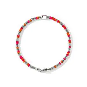 JOHNHARDY Heishi Gem Bracelet Rhodolite
