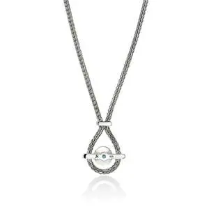 JOHNHARDY Icon Necklace Swiss Blue Topaz, 2.5mm