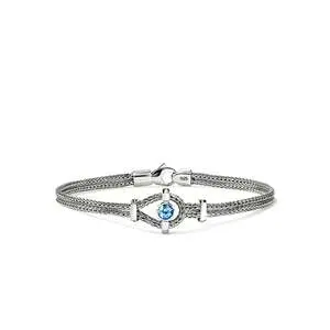 JOHNHARDY Swiss Blue Topaz Icon Bracelet - Sterling Silver