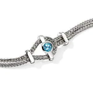 JOHNHARDY Swiss Blue Topaz Icon Bracelet