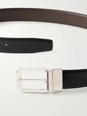 Zegna 3cm Reversible Leather Belt