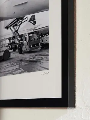 SONIC EDITIONS Framed 1988 Concorde Line-up Print, 50" X 40&quot - White