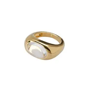 Argento Vivo The Louise Ring With Cubic Zirconia - Gold