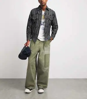 Kapital Fatigue Herringbone Baggie Jeans