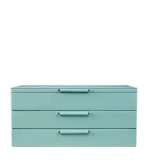 Wolf X Fiona Howard Sophia Multi-drawer Jewellery Box - Green