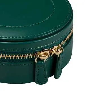 Wolf X Fiona Howard Sophia Round Bracelet Travel Case - Green
