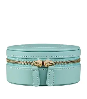 Wolf X Fiona Howard Sophia Round Bracelet Travel Case - Green