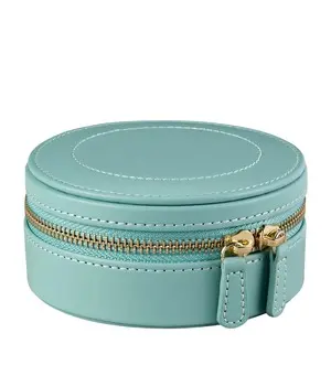 Wolf X Fiona Howard Sophia Round Bracelet Travel Case - Green