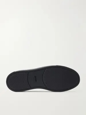 Zegna Full-grain Leather Slip-on Sneakers