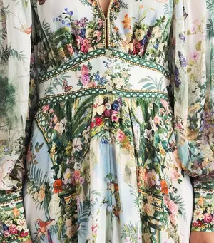 Camilla Silk Art For The Empress Midi Dress