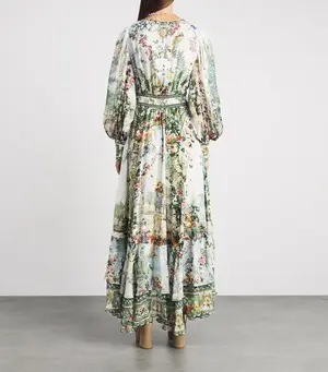 Camilla Silk Art For The Empress Midi Dress