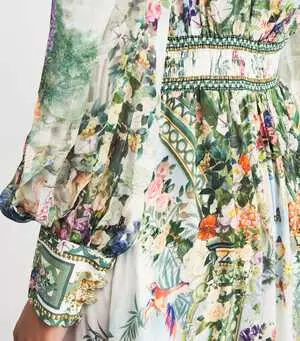 Camilla Silk Art For The Empress Midi Dress