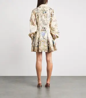Camilla Stretch-cotton Midsummer Masterpiece Mini Shirt Dress