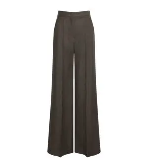 Max Mara Virgin Wool Wide-leg Trousers