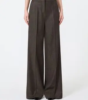 Max Mara Virgin Wool Wide-leg Trousers