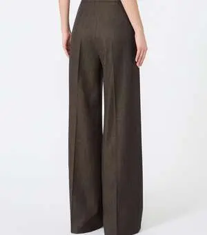 Max Mara Virgin Wool Wide-leg Trousers