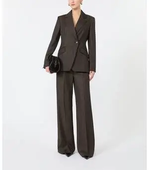 Max Mara Virgin Wool Wide-leg Trousers