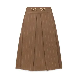 AMANDA THOMPSON COUTURE Marlo Box Pleat Skirt