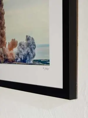 SONIC EDITIONS Framed 2011 Cape Canaveral Print, 50" X 40