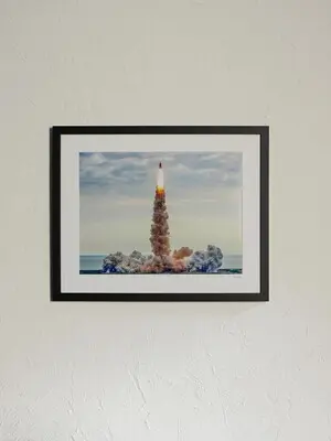 SONIC EDITIONS Framed 2011 Cape Canaveral Print, 50" X 40&quot - Multi