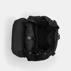 COACH Logan Backpack In Signature Nylon - Black