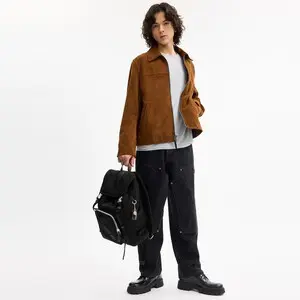 COACH Logan Backpack In Signature Nylon - Black