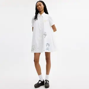 COACH X Brain Dead Embroidered Shirt Dress