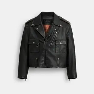 COACH X Brain Dead Leather Biker Jacket