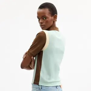 COACH X Brain Dead Colorblock Quarter Zip Top