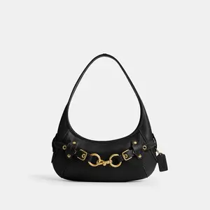 COACH Belted Ergo Shoulder Bag - Brass/black