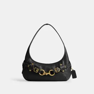COACH Belted Ergo Shoulder Bag - Brass/black