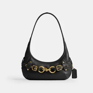 COACH Belted Ergo Shoulder Bag 26 - Brass/black
