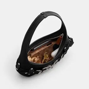 COACH Belted Ergo Shoulder Bag 26 - Silver/black