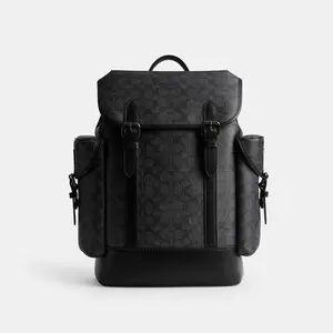 COACH Hitch Backpack In Signature Canvas - Charcoal