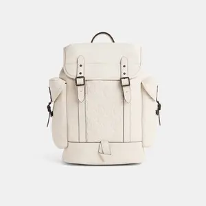 COACH Restored Hitch Backpack In Signature Leather - Chalk