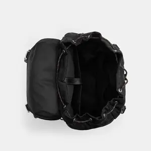 COACH Logan Backpack In Signature Nylon With Charms