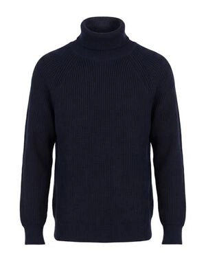 LARDINI Turtleneck Size Wool - Blue