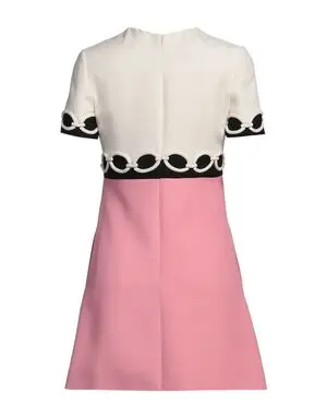 Valentino Garavani Mini Dress In Virgin Wool, Silk, And Polyester