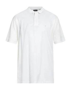 Emporio Armani Polo Shirt Size Lyocell, Cotton - White