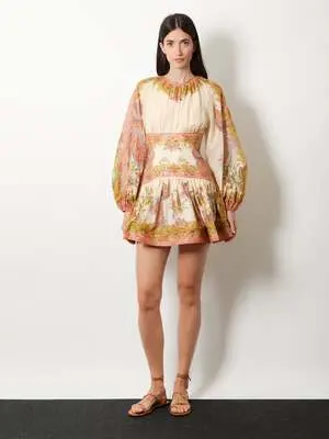 Zimmermann Indra Mini Dress - Beige