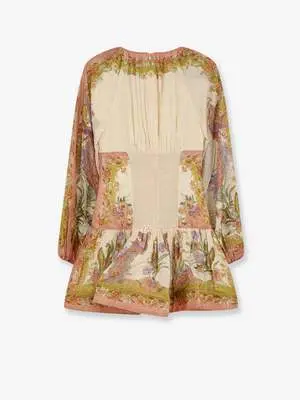 Zimmermann Indra Mini Dress - Beige