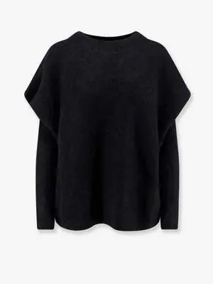 NUDE Sweater With Detachable Sleeves - Black