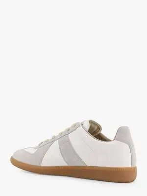 MAISON MARGIELA Replica Low Top Leather And Suede Sneakers - Grey